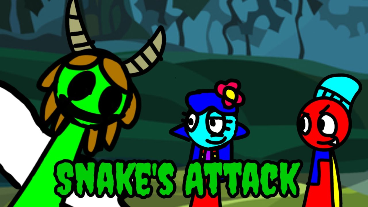 Snake's Attack FNF Sprunki Horror Reina Serpiente Vs Redmer - YouTube