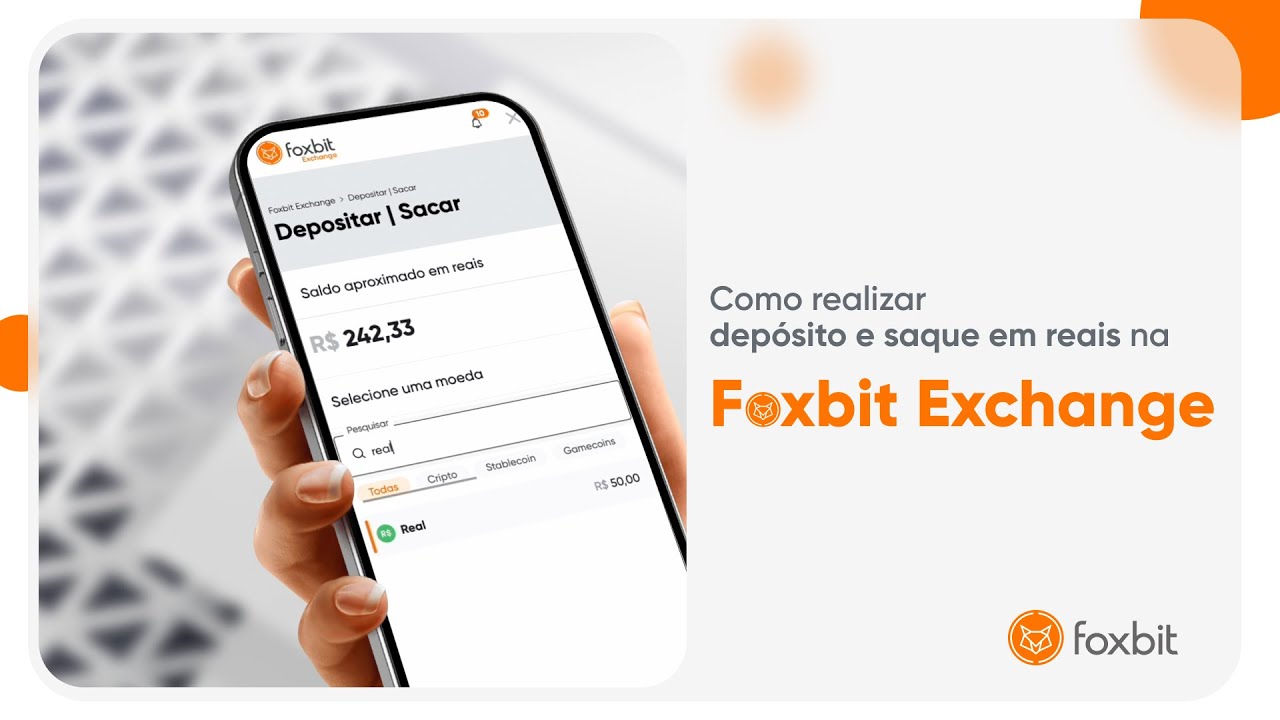 Como Sacar e Depositar Reais na Foxbit pelo Aplicativo? - YouTube