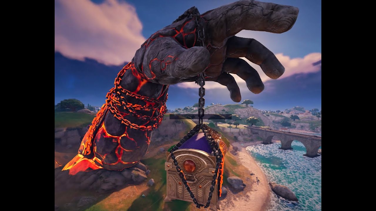 Fortnite titan hand rising mini live event - YouTube