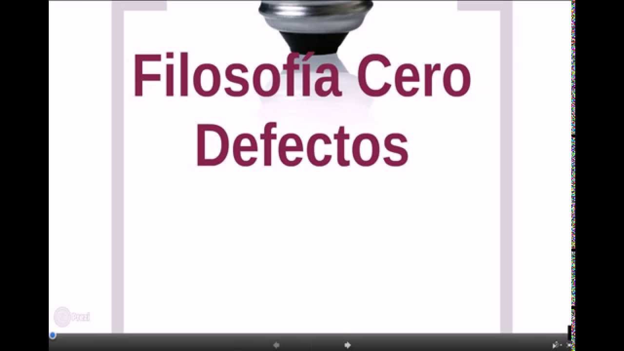 Filosofía cero defectos - YouTube