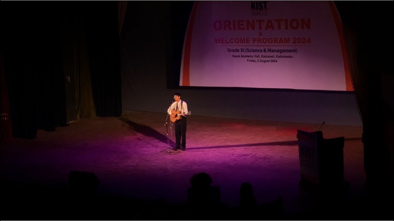 Sadhana song in orientation program of college by brother ️ - YouTube