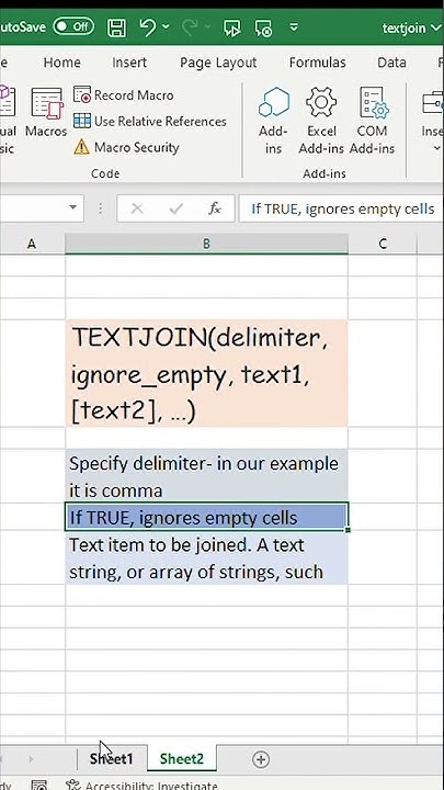 How to Use the TEXTJOIN Function in Excel - YouTube