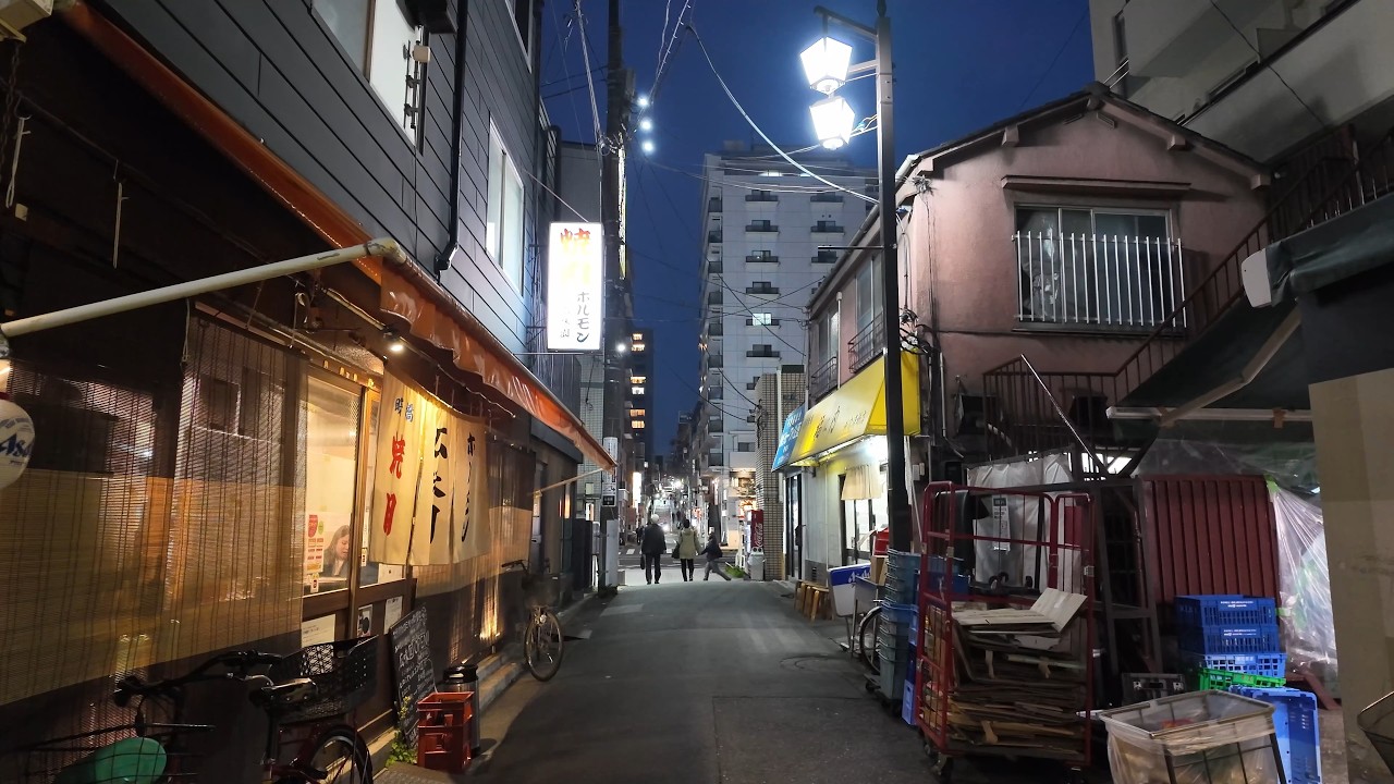Shinjuku Akebonobashi, Tokyo Back alley space in a big city【4K Japan ...