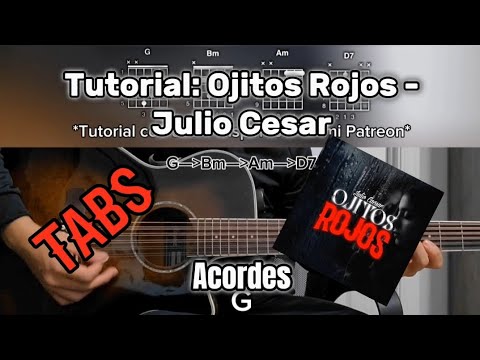 Ojitos Rojos - Julio Cesar | Tutorial | Acordes - YouTube