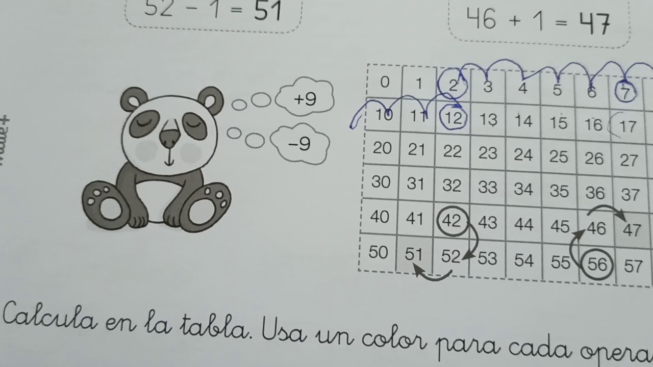 Sumar 5, restar 3. Primero de primaria - YouTube