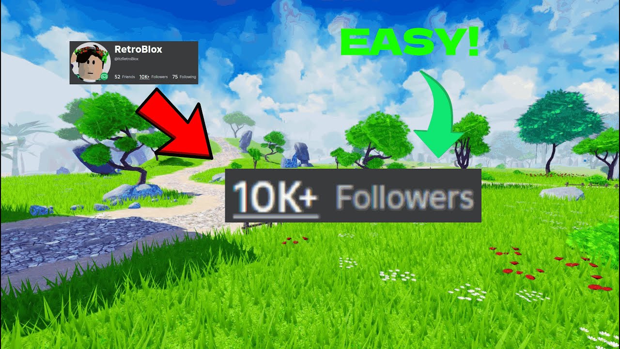 HOW TO GET FOLLOWERS EASILY ON ROBLOX... - YouTube