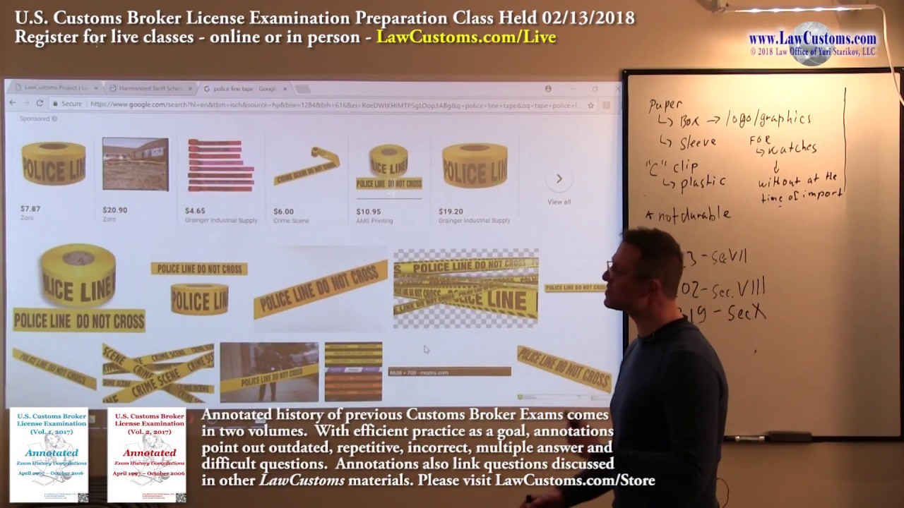 02/13/2018 Customs Broker License Preparation Exam Class Overview - YouTube