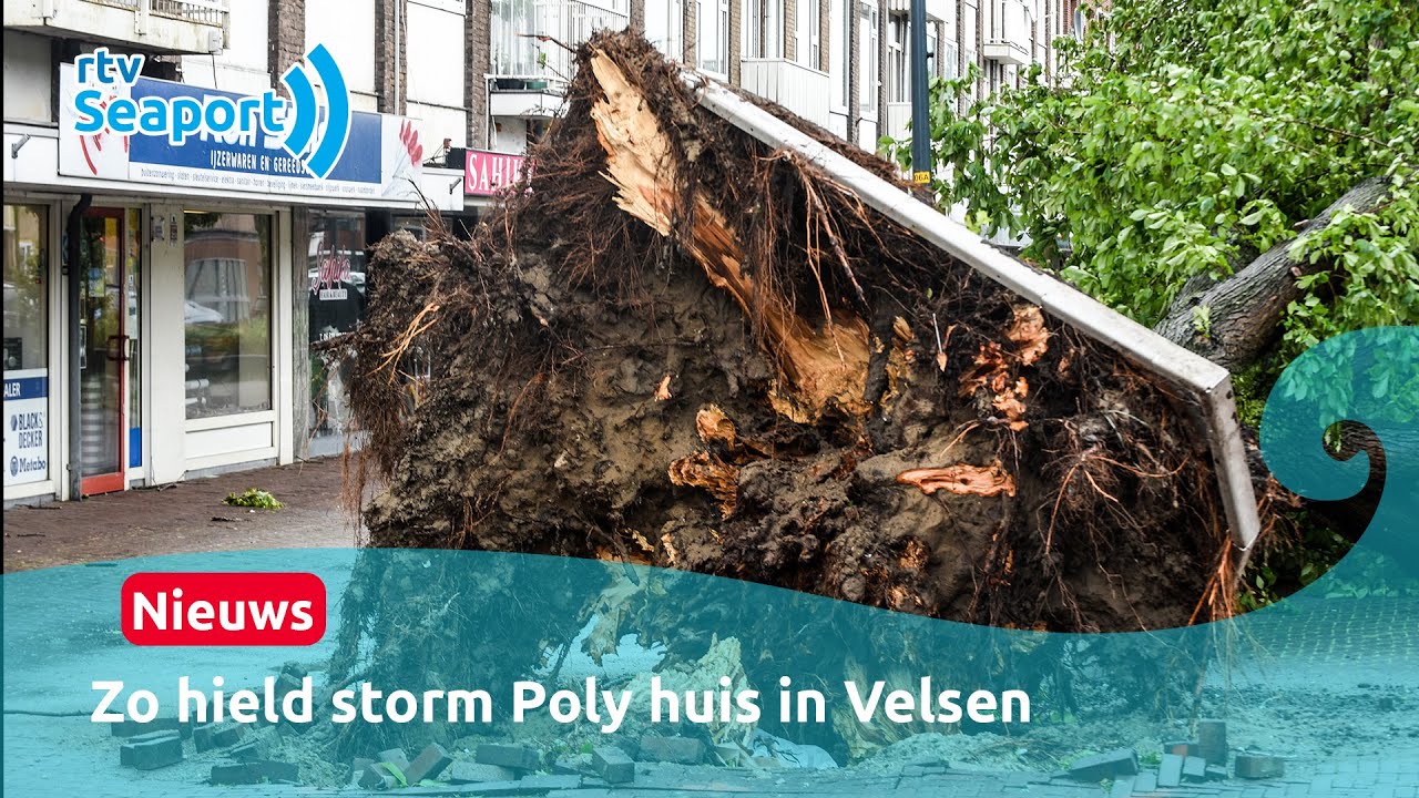 Stormschade vanwege Poly, zwaarste zomerstorm ooit - YouTube