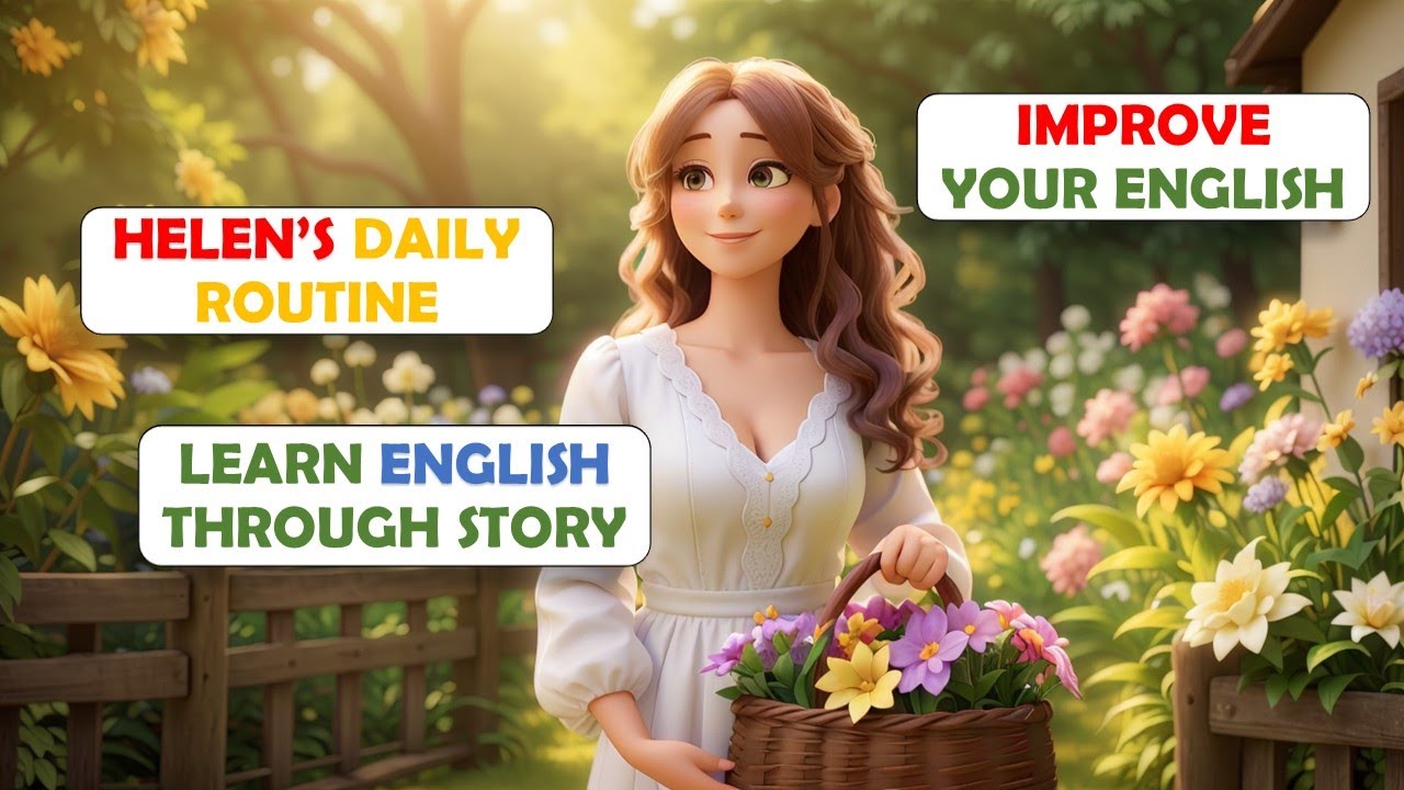 Helen's Daily Routine/English Through Story/Improve Your English - YouTube
