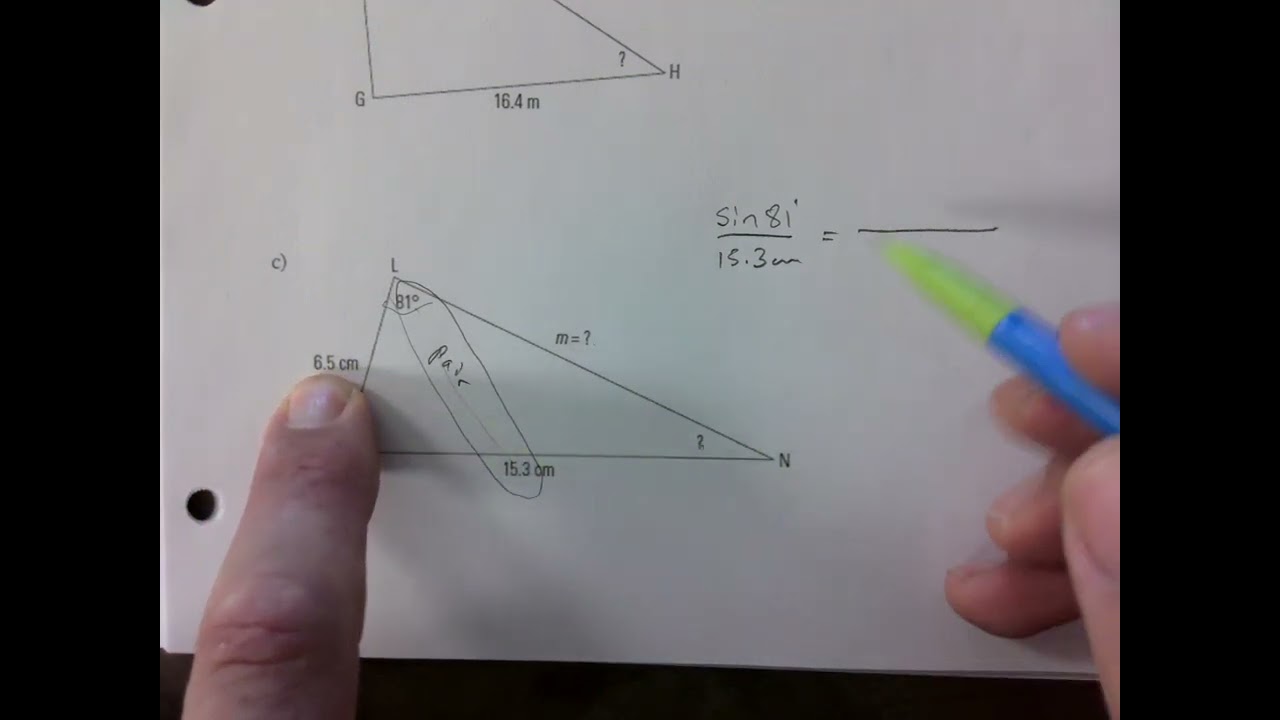 ESMR4S TRIG SINE LAW EXAMPLES PG 8 YouTube ESMR4S TRIG SINE LAW EXAMPLES PG 8 YouTube