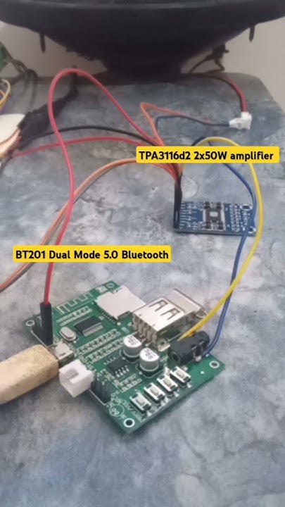 making audio bluetooth speaker with #bt201 module, support serial AT command #electronic # ...