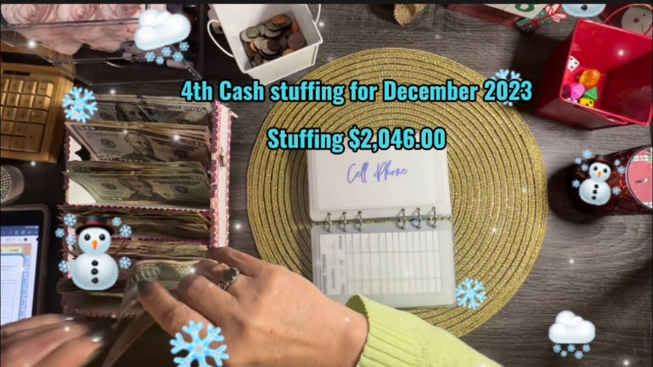 "December Cash Stuffing Delight $$: $2,046 into Debts, Funds, and Bills ...