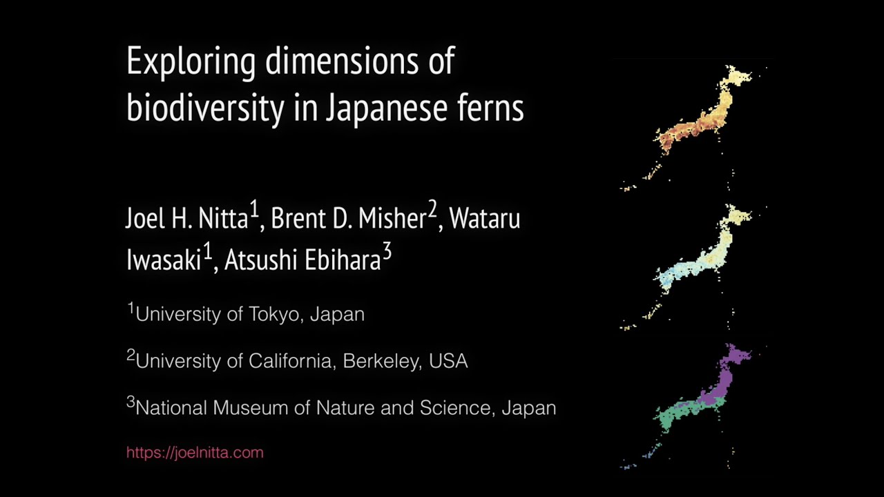 Exploring Dimensions of Biodiversity in Japanese Ferns (Botany 2020 ...