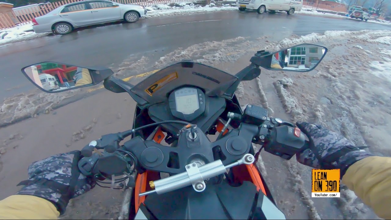 KTM RC 390 - Steering Damper (Stabilizer) in Action, How to mount ...