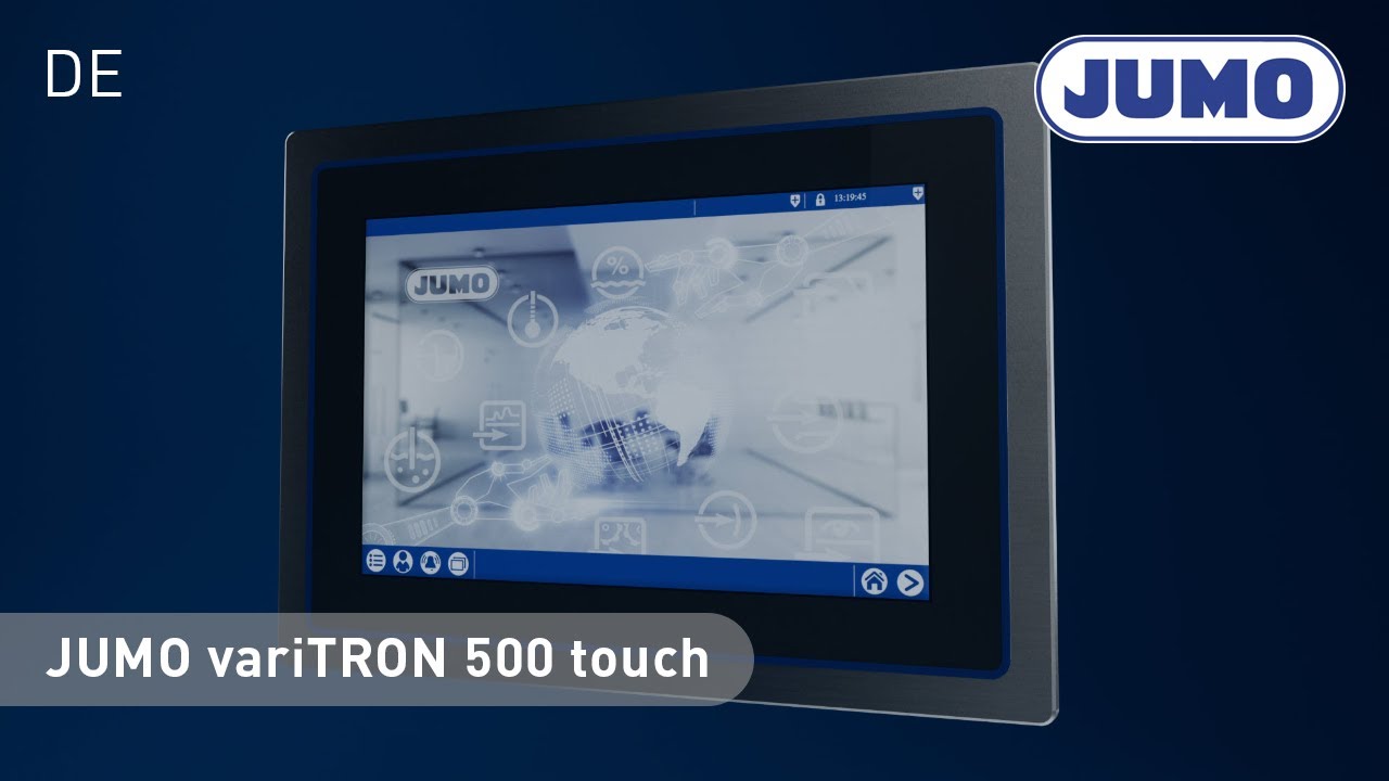 JUMO variTRON 500 touch DE - YouTube