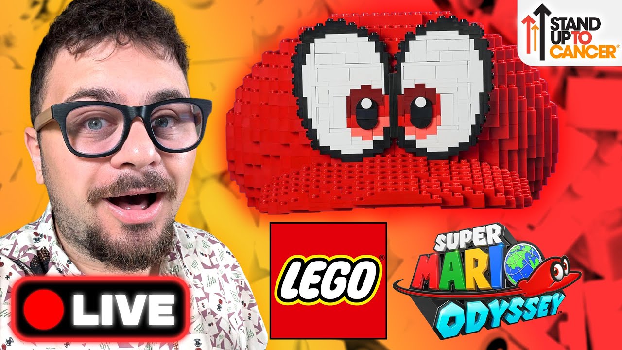🔴 LEGO Super Mario Odyssey Cappy LIVE Build - YouTube