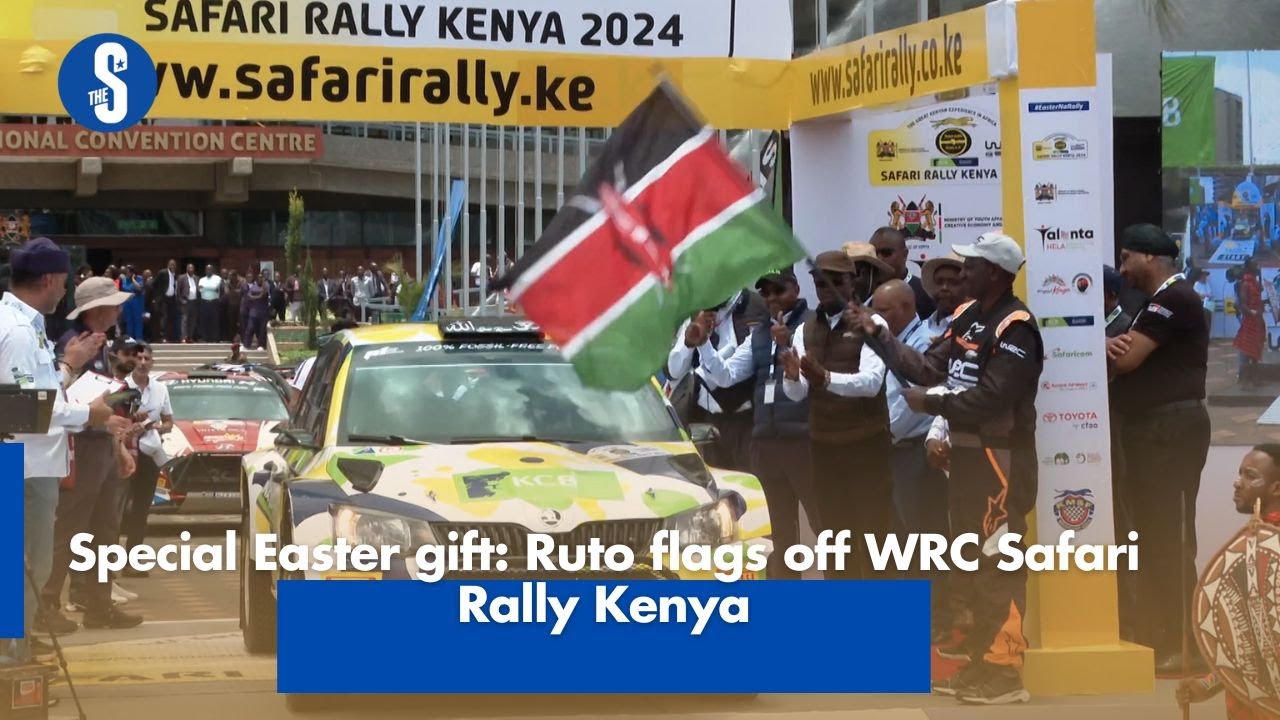 Special Easter gift: Ruto flags off WRC Safari Rally Kenya - YouTube