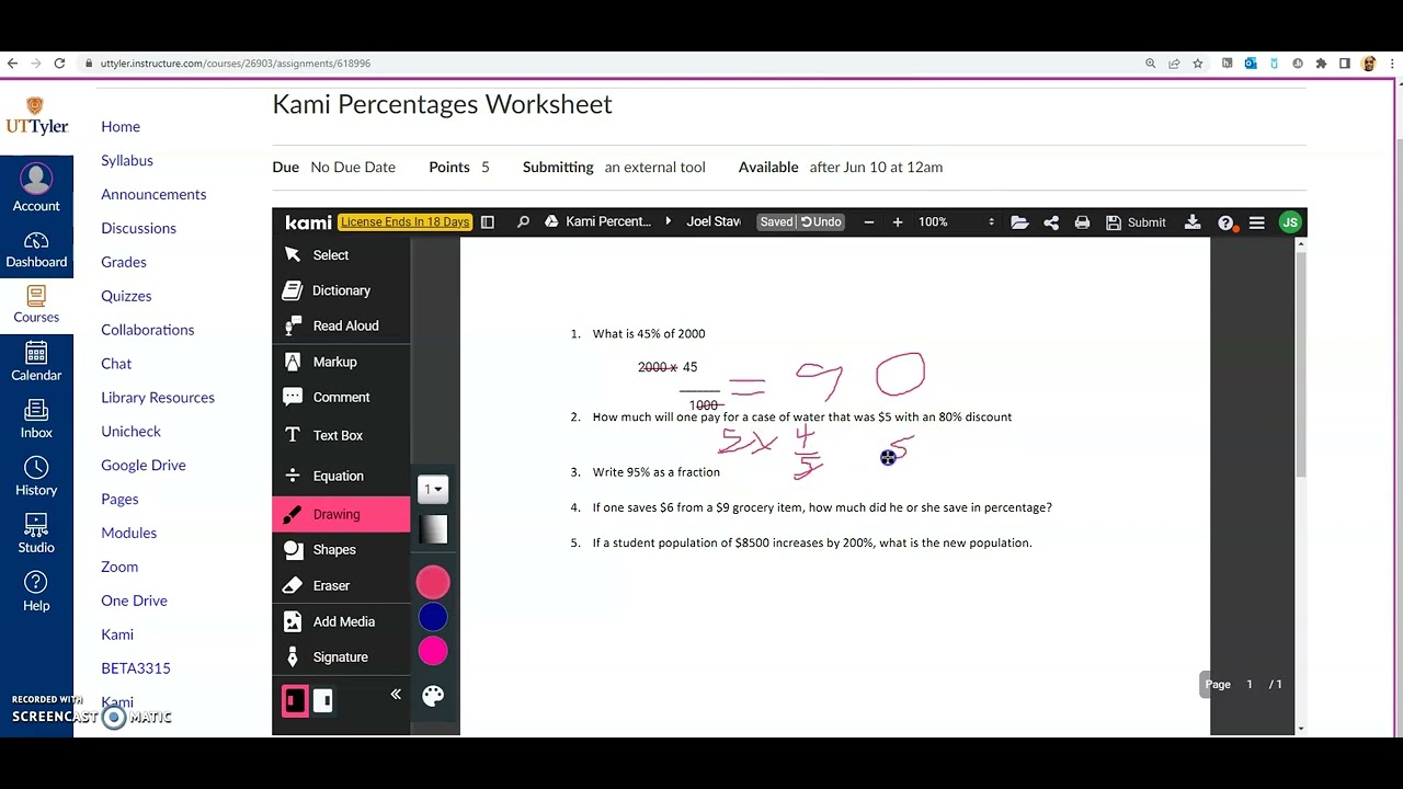 Kami Worksheet (no sound) - YouTube