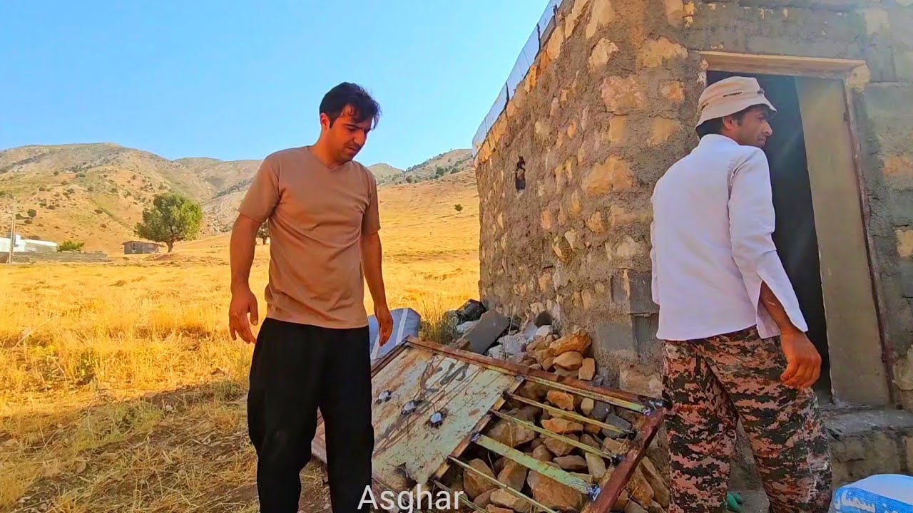 Asghar's plastering art with his family: buying new windows for a ...