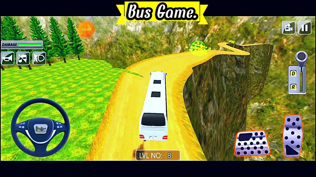 Impossible Bus Driving Game| Bus Wala Game| Bus Dangerous Turning on ...