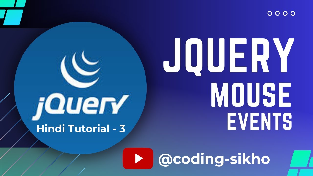 Mouse Events In Jquery Jquery Events Events In Jquery Jquery 6085