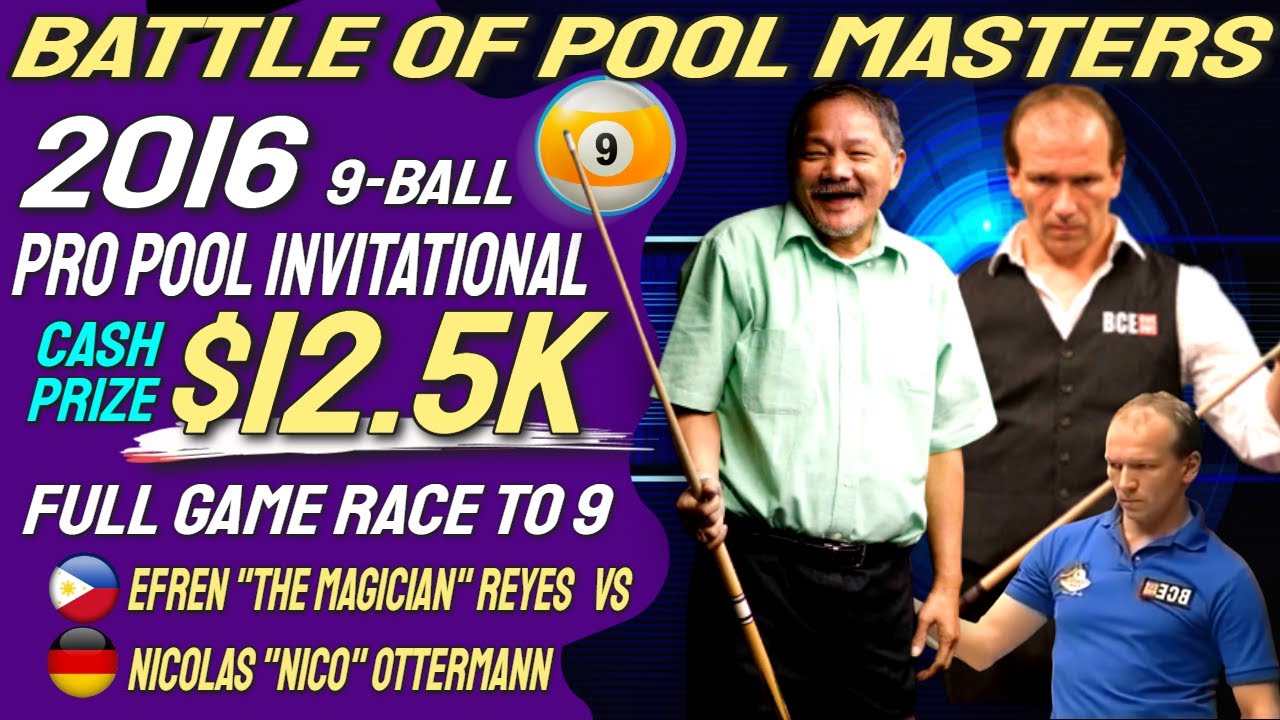 Thrilling Pool Match with Efren Reyes vs Nicolas Ottermann at 2016 ...