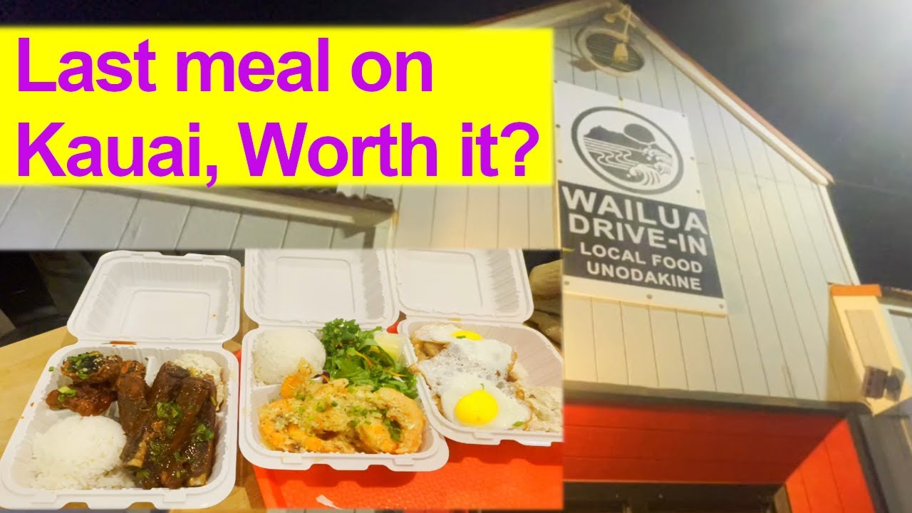 Wailua Drive Inn Review Kauai, Chili Pepper Fried Chicken - YouTube