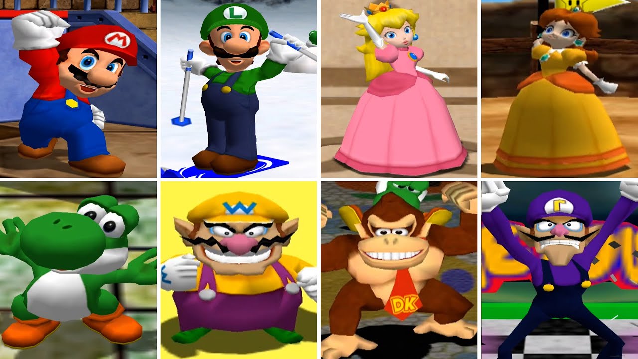 Mario Party 4 - All Playable Characters Showcase - YouTube