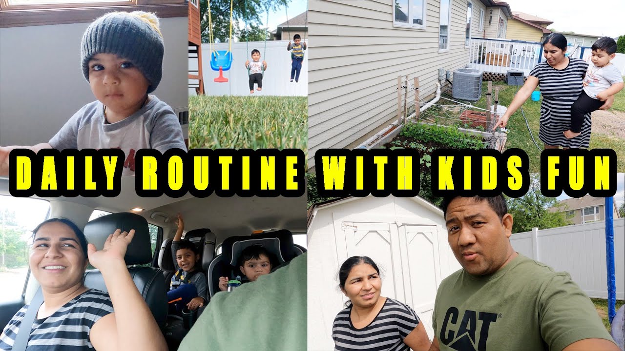 DAILY ROUTINE WITH KIDS AND HAVING FUN ALL TOGETHER - YouTube