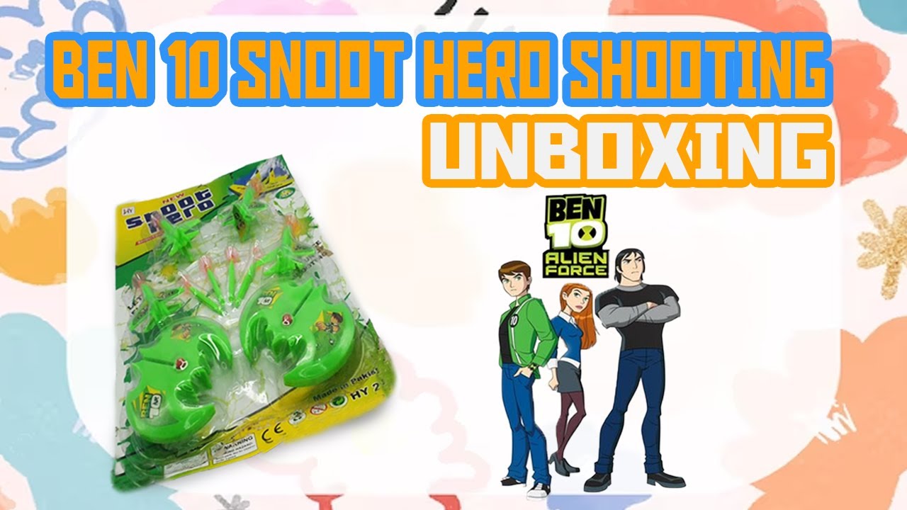Ben 10 Snoot Hero Shooting Unboxing | H kidz zone - YouTube