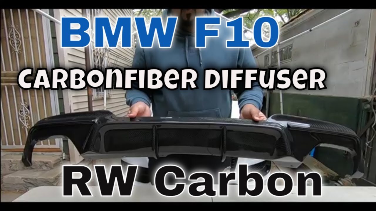 BMW F10 5 Series RW Carbon's DTM Carbon Fiber Rear Diffuser Unboxing ...