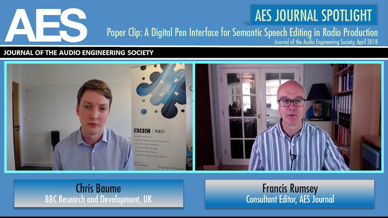AES Journal Spotlight Interview June 2018 (Excerpt) - YouTube