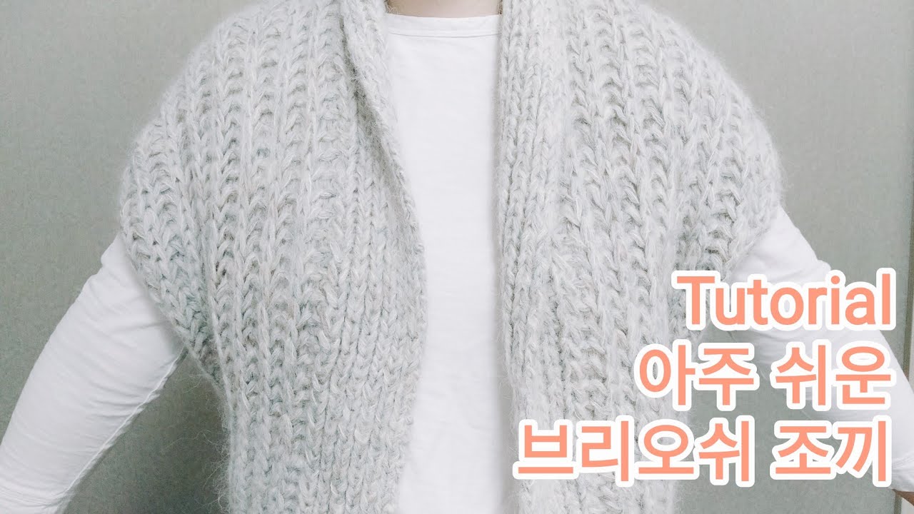 Tutorial 브리오쉬 조끼뜨기 베스트뜨기 튜토리얼 추천실 더보기 참조 Youtube