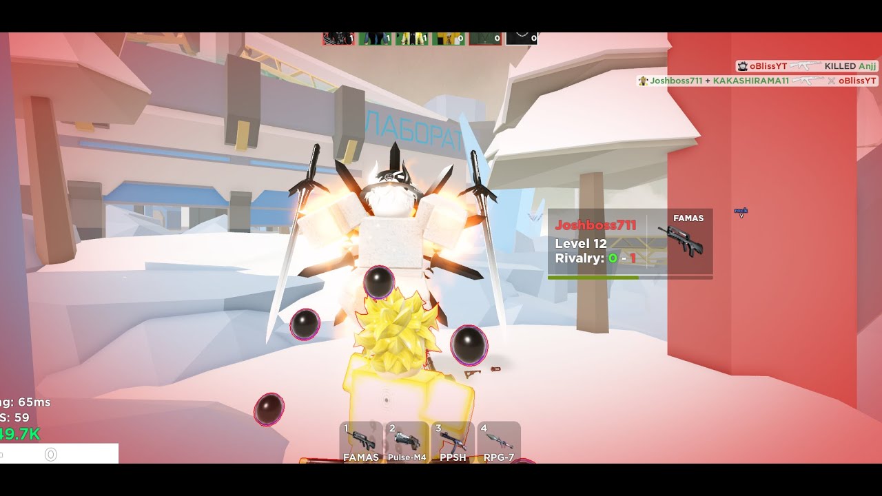 Messing Around In Aimblox Owned Guns 2 for 2 - YouTube