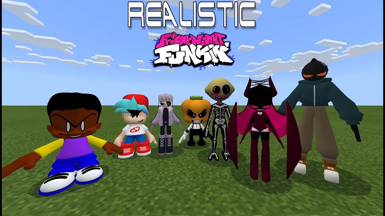 Mod Minecraft realistic friday night funkin - YouTube