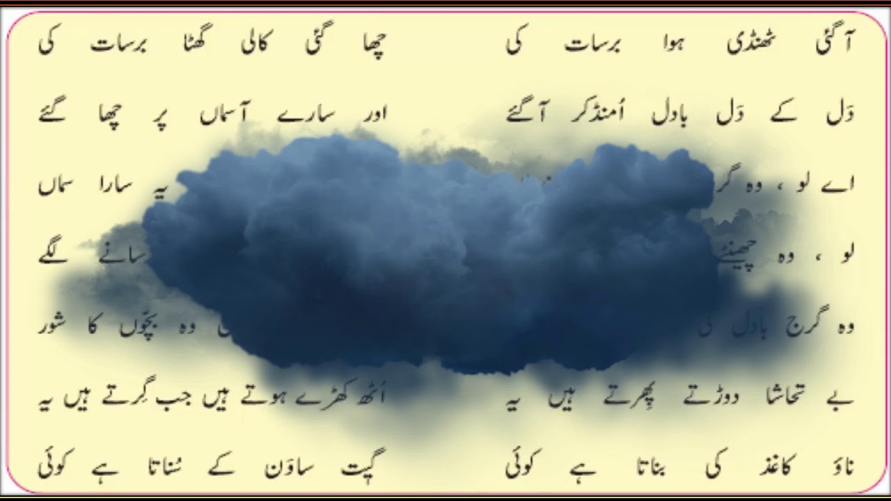 4th Std, Poem BARSAT - YouTube