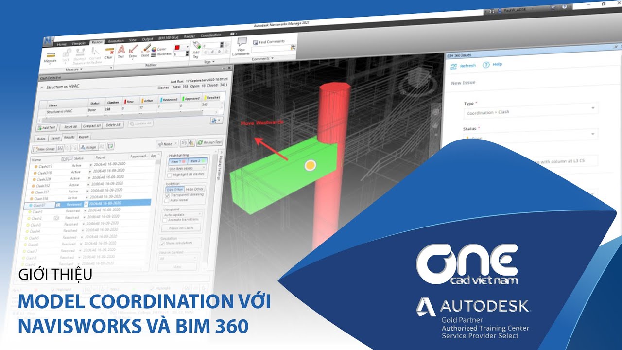 Model Coordination với Navisworks và BIM 360 - YouTube