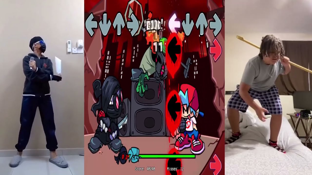 FNF Accelerant Hank And Tricky In Real Life (FNF IRL) - YouTube