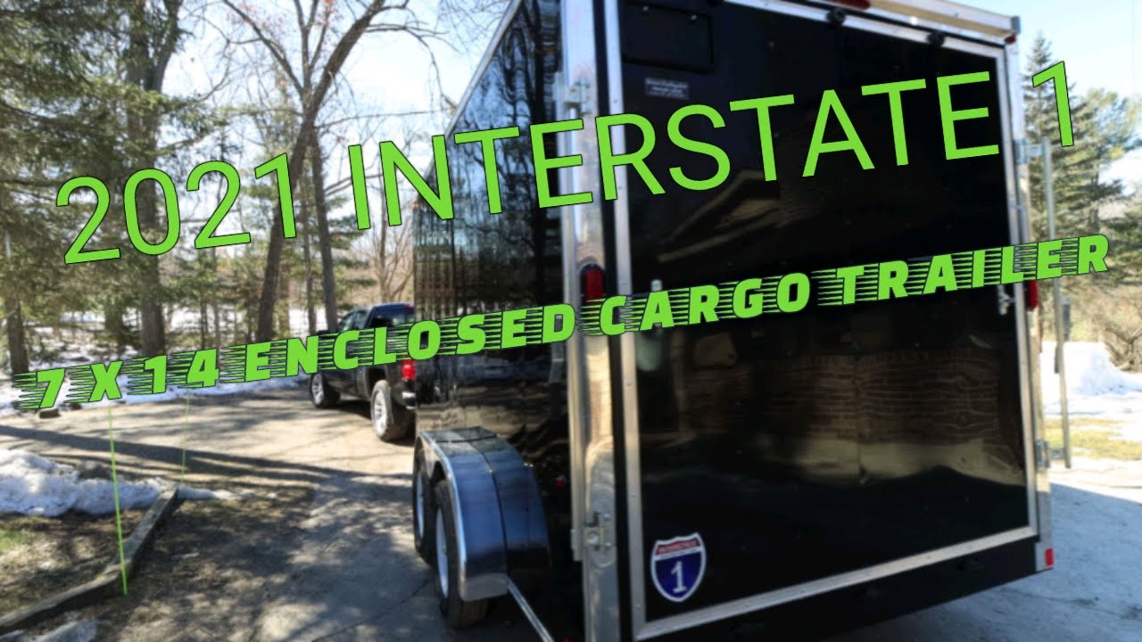 2021 Interstate 1 Trailers 7x14 Enclosed Cargo Trailer - YouTube