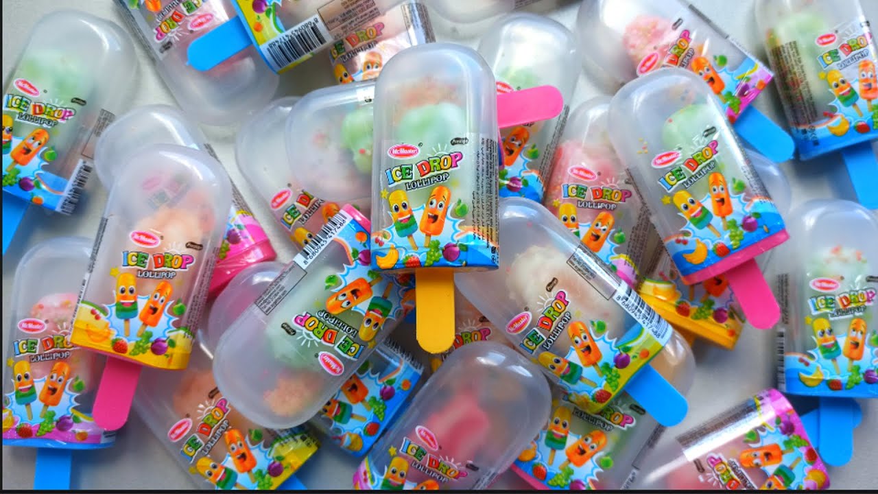 Ice drop lollipops - Opening Candy - YouTube
