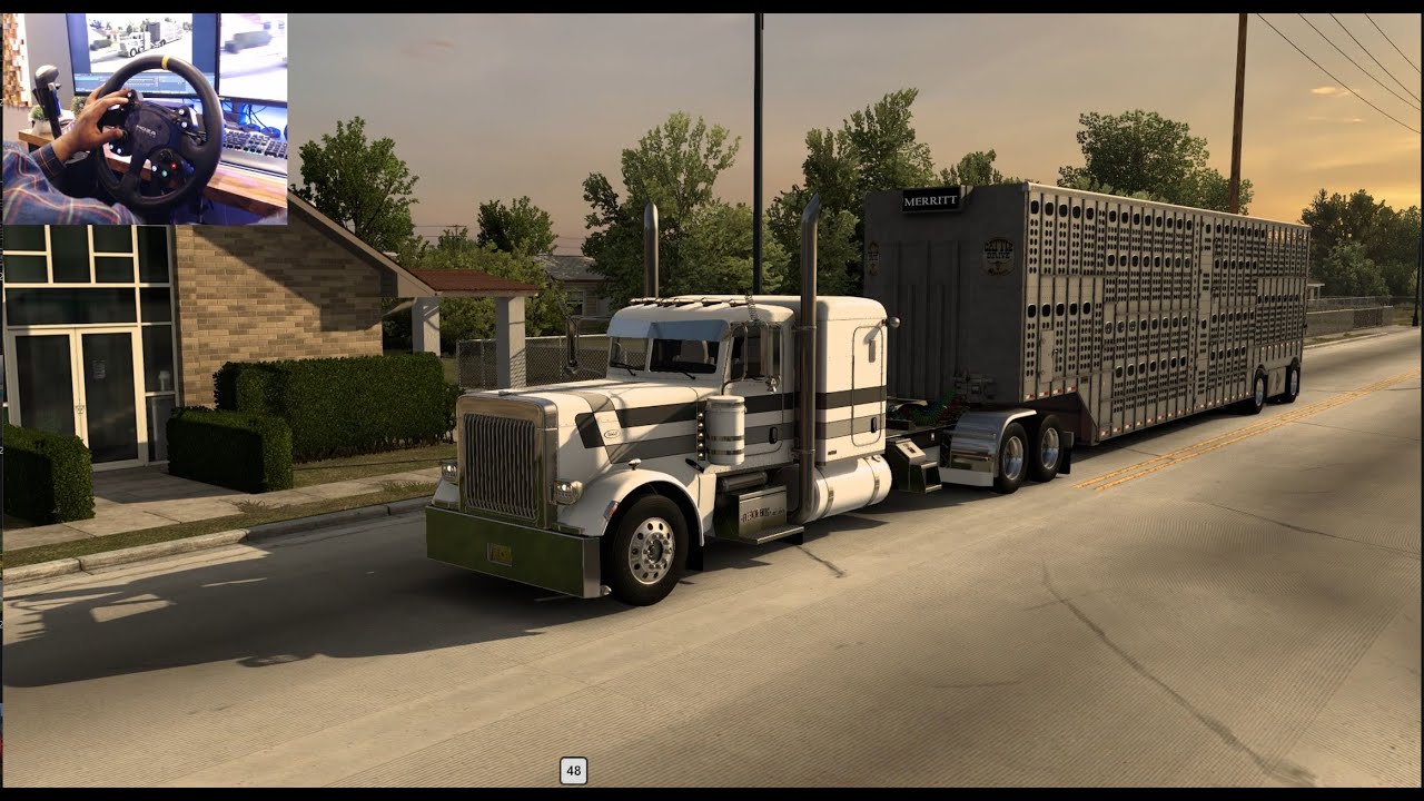 Night Cattle Drive | C15 ACERT | Beaumont to Clinton | American Truck ...