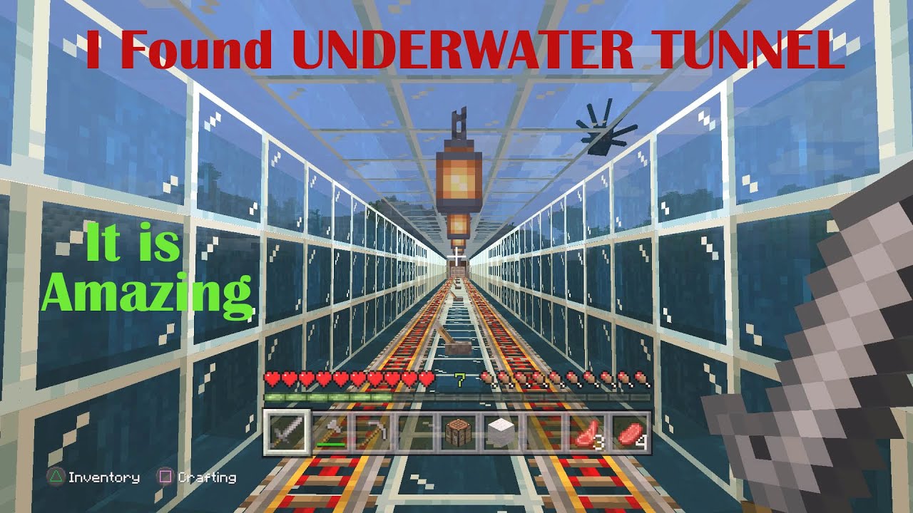 I Found UNDERWATER GLASS TUNNEL in Minecraft || iCON gamer - YouTube