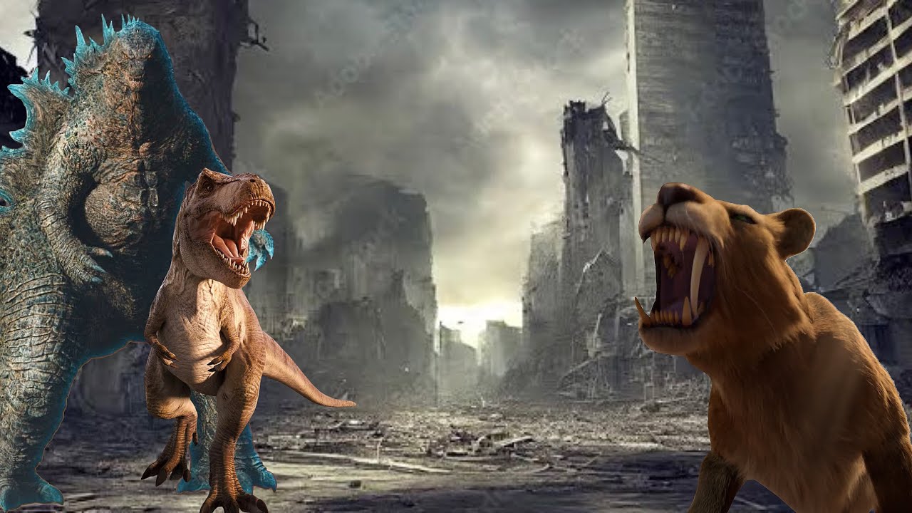 GODZILLA X REXY VS SMILODON.@brandonwalton6532 - YouTube