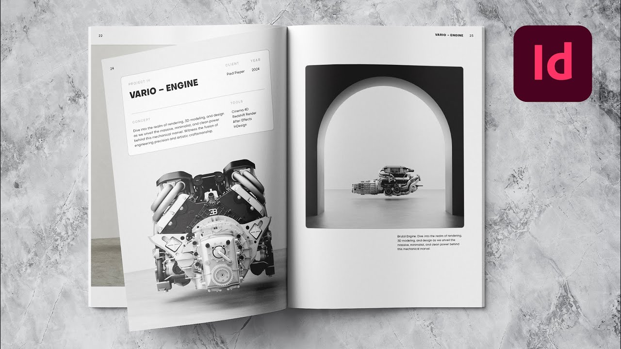 Modern Portfolio Template for Adobe InDesign - YouTube