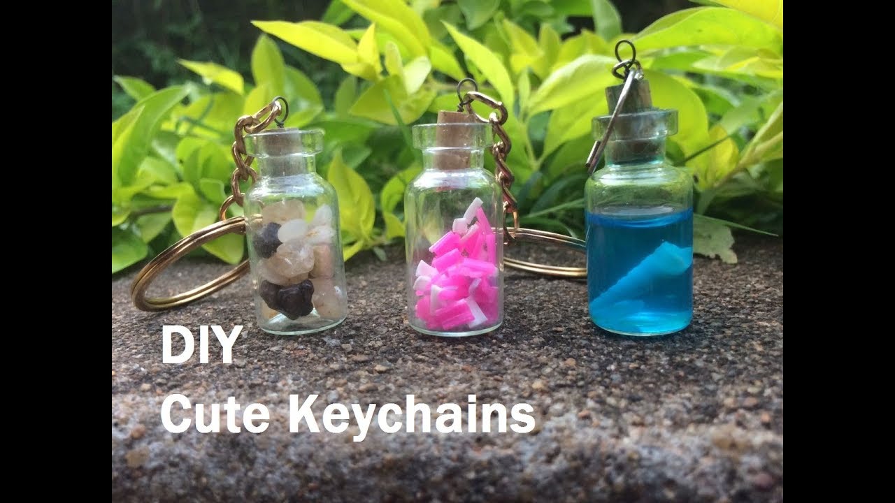 Miniature Bottle Keychain- DIY - YouTube