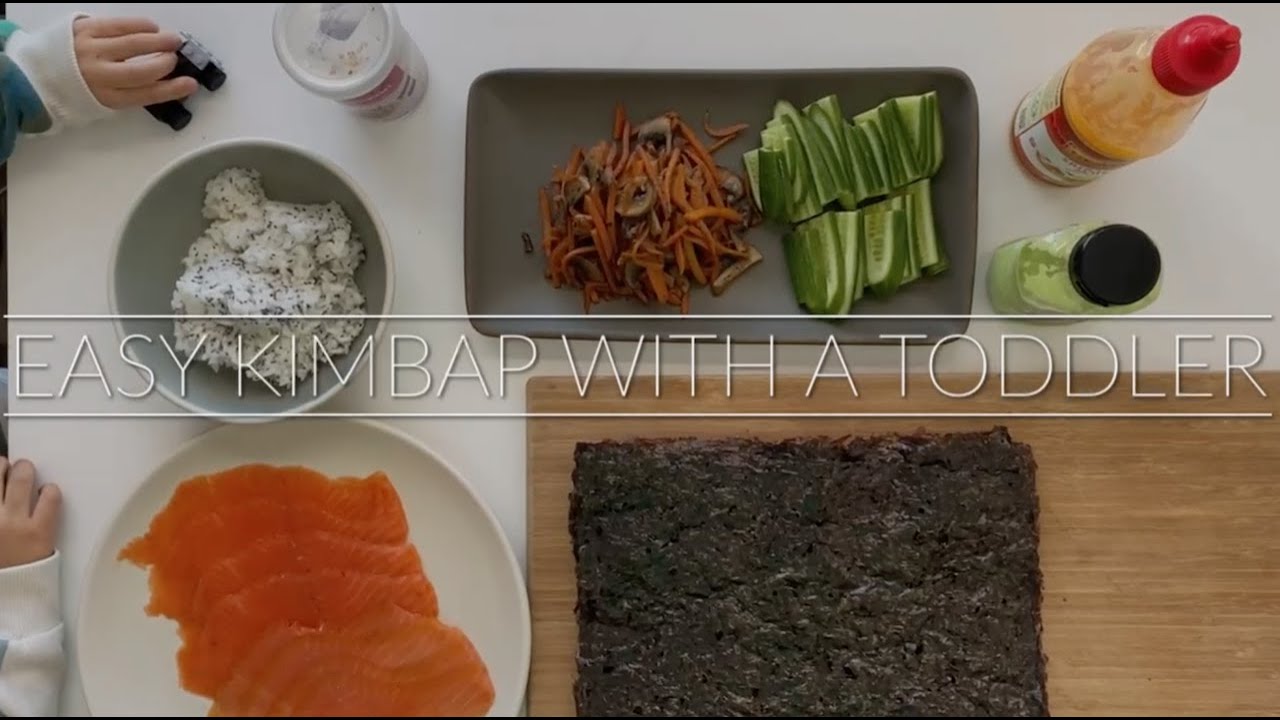Easy Kimbap with a Toddler - YouTube