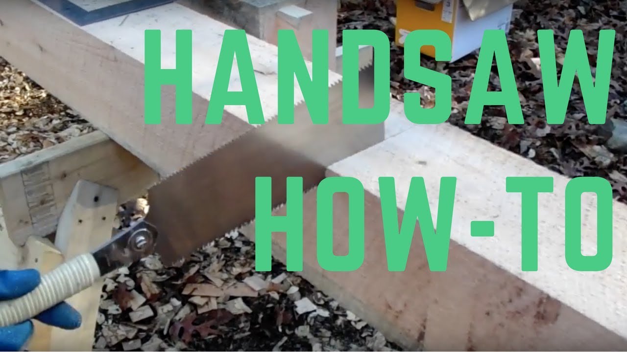 How To Make A Square-Cut With A Handsaw - YouTube