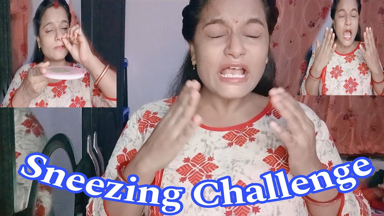 Challenge Accepted:Sneezing Challenge with Black Paper 🤣 // Funny ...