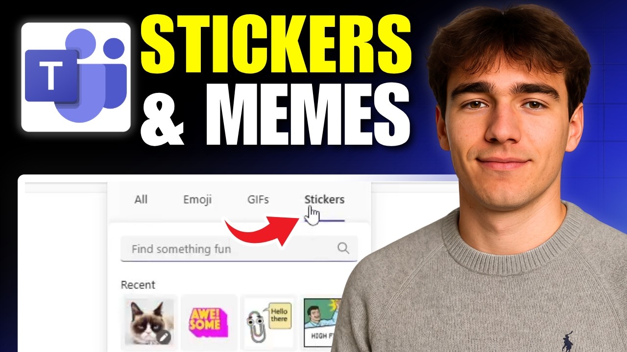 How To Use Stickers And Memes In Microsoft Teams (Tutorial 2026) - YouTube