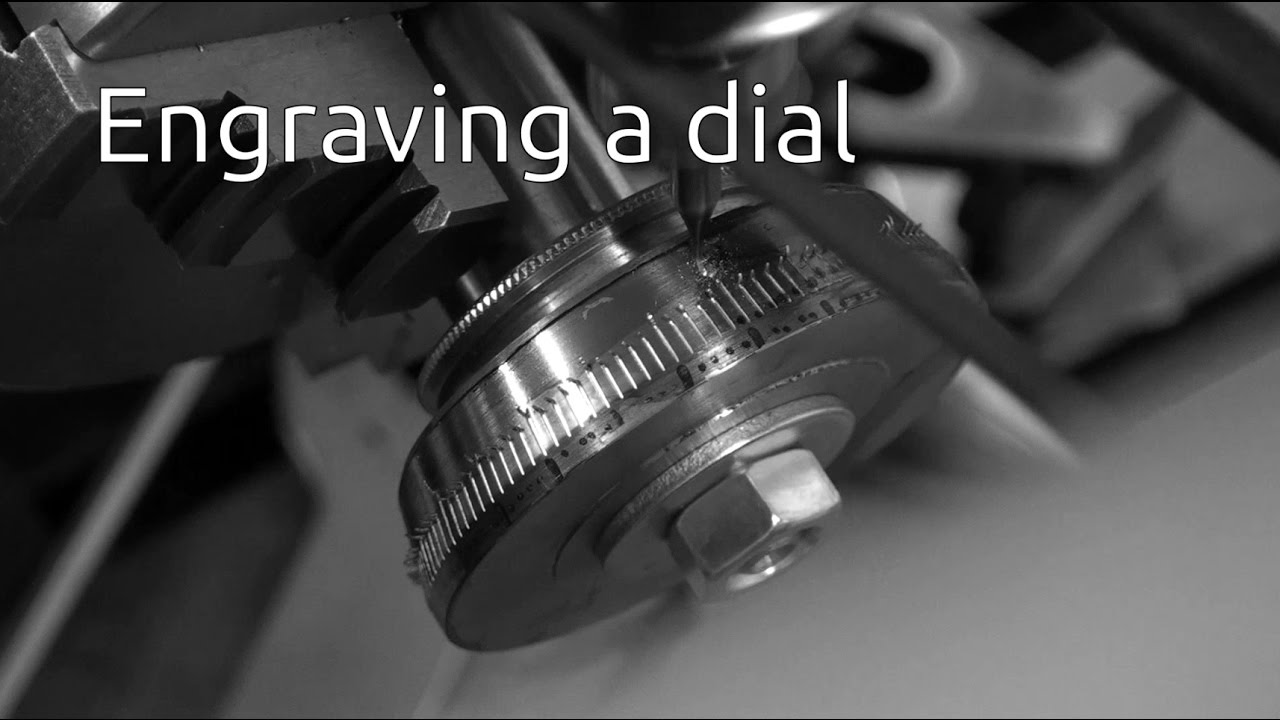 Engraving a dial - YouTube